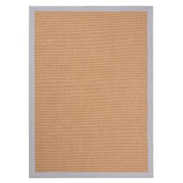 CarpetFine Sisalteppich &raquo;Sisal , auch als L&auml;ufer erh&auml;ltlich&laquo; rechteckig 5 mm H&ouml;he mit farbiger Bord&uuml;re, Anti Rutsch R&uuml;ckseite, viele Gr&ouml;&szlig;en, 