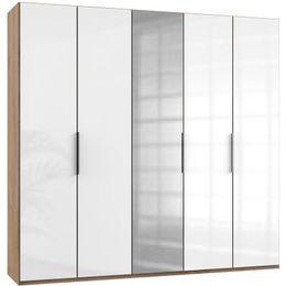 wimex Kleiderschrank &raquo;Level by fresh to go&laquo; mit Glas- und Spiegelt&uuml;ren braun B/H/T: 250cm x 236cm x 58cm, T&uuml;ren: 5 Stk.