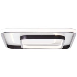 Brilliant LED Deckenleuchte &raquo;Cava&laquo; LED-Modul 1 Stk. Warmwei&szlig; 40 x 40 cm, 5400 lm, warmwei&szlig;es Licht, Metall/Kunststoff, wei&szlig;/schwarz wei&szlig; 1, H: 6,5cm, 1 Stk.