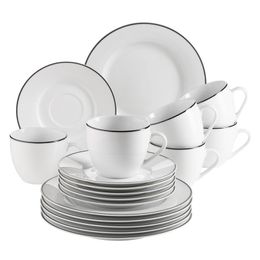 M&auml;ser M&Auml;SER Kaffeeservice &raquo;NOLA, Geschirr-Set, Porzellan&laquo; wei&szlig; Porzellan 18 Stk.