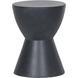 Woood Hocker &raquo;Dover aus Fiberclay mit Betonoptik und Sanduhr-Form &Oslash; 35 x H 45 cm&laquo; Glasfaser-Ton-Verbund, Tragkraft 50 kg, Pfleiglicht grau B/H/T: 35cm