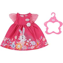 Baby Born Puppenkleidung &raquo;Kleid Bl&uuml;mchen, 43 cm&laquo; mit Kleiderb&uuml;gel rosa Einheitsgr&ouml;&szlig;e Puppenkleidung