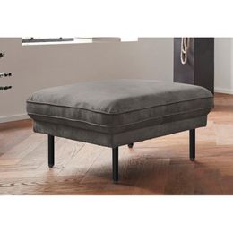 OTTO home Hocker &raquo;Nordfyn&laquo; edles Design in 3 Bezugsqualit&auml;ten grau Struktur weich (100% Polyester);Luxus-Microfaser Lederoptik (100% Polyester);100% 