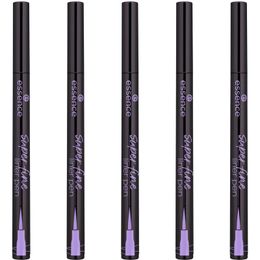Essence Damen Eyeliner &raquo;super fine liner pen&laquo; mit feiner Pinselspitze schwarz Einheitsgr&ouml;&szlig;e