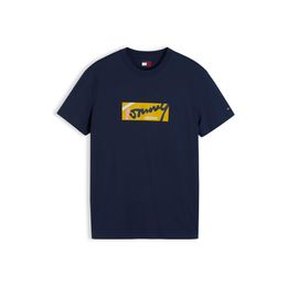 Tommy Jeans T-Shirt Herren Gr&ouml;&szlig;e S navy / knallrot / wei&szlig;