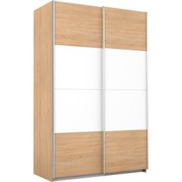 Rauch Schwebet&uuml;renschrank &raquo;Quadra Kleiderschrank Schrank Gaderobe&laquo; mit M&ouml;glichkeit zur individuellen Frontgestaltung, leichtg&auml;ngige T&uuml;ren wei&szlig; 