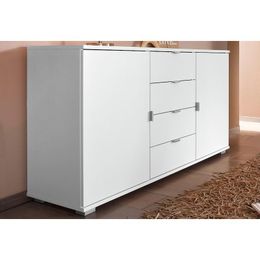 Priess Sideboard Breite 123 cm wei&szlig; B/H/T: 123cm x 71cm x 38cm