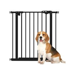 PawHut Hunde T&uuml;rschutzgitter Schwarz 74-147,5L x 2B x 76,2H cm | Gr.: L/XL