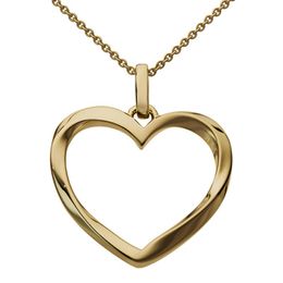Firetti Herzanh&auml;nger &raquo;Schmuck Geschenk Gold 333 Halsschmuck Anh&auml;nger Herz gl&auml;nzend&laquo; gold Gelbgold 333, 1 g