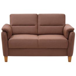 Home Affaire 2-Sitzer &raquo;Palmera, B: 149 cm&laquo; mit Federkern braun 100% Polyester;Struktur (100% Polyester);Luxus-Microfaser in Lederoptik (100% Polyester