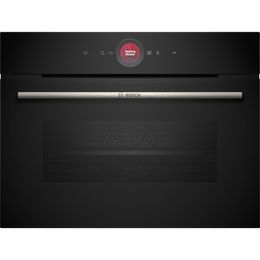 Bosch Backofen Serie 8 &raquo;CBG7341B1&laquo; mit Teleskopauszug nachr&uuml;stbar Innovativer digitaler Bedienring & praktische Abschaltautomatik schwarz 