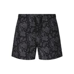 NOU Herren Badeshorts "Fileyer", schwarz, Gr. M, 95% Polyester, 5% Elasthan, Badehosen, mit schnell trocknendem Innenfutter