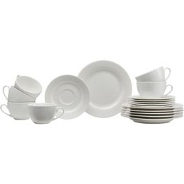 Ritzenhoff & Breker Kaffeeservice &raquo;Sofia&laquo; Reliefdekoration wei&szlig; Porzellan 18 Stk.