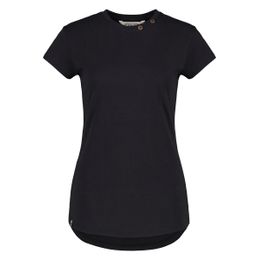 alife and kickin ALIFE & KICKIN Damen Rundhalsshirt, schwarz, Gr. S, 50% Viskose, 50% Baumwolle, Shirts, leichtes T-Shirt aus Materialmix mit Rundhals und Modal