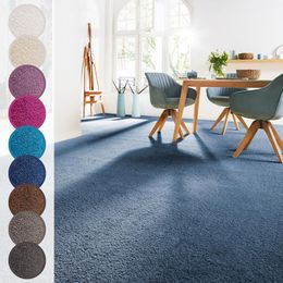 ANDIAMO Teppichboden &raquo;Sophie, Frisee-Velours, Gesamth&ouml;he 12 mm, Luxusklasse LC3&laquo; rechteckig Uni Farben, Breite 400 cm oder 500 cm, strapazierf&auml;hig & 