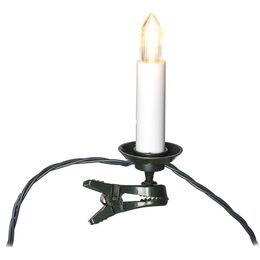 Konstsmide LED-Christbaumkerzen &raquo;Weihnachtsdeko, Christbaumschmuck&laquo; Topbirnen, One String, 25 funkelnde bernsteinfarbene Dioden wei&szlig; Dioden 25 Stk., 