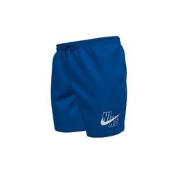 Nike Herren Badeshorts "5" VOLLEY SHORT", blau, Gr. M, Web, Obermaterial: 100% Polyester, Badehosen, mit integrierter Mesh-Innenhose, mit seitlichen