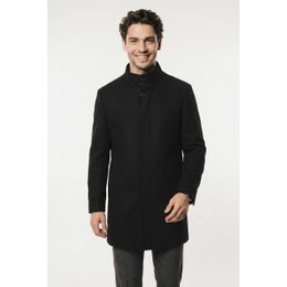 Cinque Herren Kurzmantel "CISHOW", schwarz, Gr. 102, unifarben, Web, Obermaterial: 70% Wolle, 30% Polyamid, M&auml;ntel, mit Logopr&auml;gung