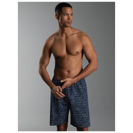 TRIGEMA Herren Bermudas "TRIGEMA Bermuda Shorts mit freundlichem Smiley-Motiv", blau, Basic, Gr. XXXL, Single Jersey, 100% Baumwolle, Hosen