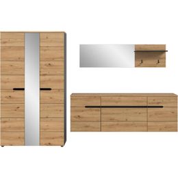 Home Affaire Garderoben-Set &raquo;REHAT, TOPSELLER!, 3-teilig, Breite 296 cm, individuell stellbar&laquo; Set, best. aus: Garderobenschrank, H&auml;ngeschrank & 