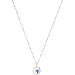 Amor Damen Kette mit Anh&auml;nger &raquo;Kreis/Herz&laquo; mit Zirkonia (synth.) silber Silber 925 (Sterlingsilber), L: 45 B: 2,8mm