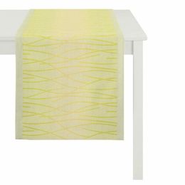 Apelt Tischl&auml;ufer &raquo;7902 Loft Gold&laquo; gr&uuml;n Polyester B/L: 48cm x 140cm, 1 Stk., rechteckig