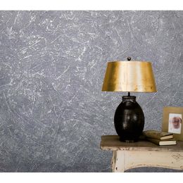 marburg Vliestapete Strukturmuster moderne Tapete f&uuml;r Wohnzimmer Schlafzimmer K&uuml;che grau Vlies B/L: 0,53m x 10,05m, Rollen: 1
