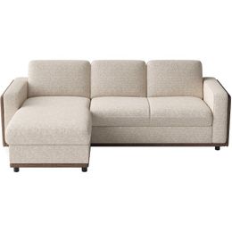 Sit & More sit&more Ecksofa &raquo;Cordoba&laquo; wahlweise mit Schlaffunktion und Bettkasten oder Stauraum 100% Polyester B/H/T: 236cm x 85cm x 161cm, Chenille, Recamiere 