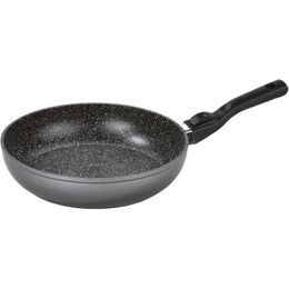 Stoneline Schmorpfanne &raquo;FLEX&laquo; Aluminium 1 Stk. tlg. &Oslash; 28 cm, Griff abnehmbar, Induktion grau &Oslash; 28cm + H&ouml;he 6,4cm
