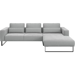 Musterring Ecksofa &raquo;JUSTB! PM100, stilvoller Lounge-Komfort von &laquo; Kollektion Bettina Zimmermann, optionaler Sitzvorzug & Fu&szlig;-Auswahl grau 94% Polyester, 6% Nylon