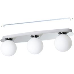 Eglo LED Deckenleuchte &raquo;CASTROVIDO Wand- / Deckenlampe - Stahl - G9 - 3X4,2W - IP44&laquo; G9 1 Stk. Wohzimmerlampe, Esszimmerlampe, Flur, Schlafzimmer, L58