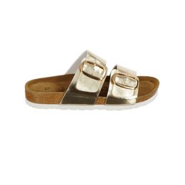 BIOSOFT Sandalen Twostraps in Gold | Gr.: 41