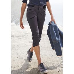 Damen Caprileggings, VIVANCE ACTIVE BY LASCANA, Gr. 42, schwarz, Obermaterial: 95% Polyamid, 5% Elasthan, unifarben, Hosen, mit praktischen Taschen