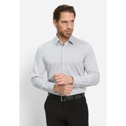 OLYMP Herren Businesshemd "OLYMP Level Five, Body Fit, New York Kent", grau, Gr. 40, 97% Baumwolle, 3% Elastolefin, Hemden