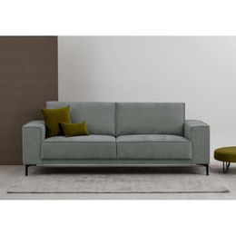 OTTO home 3-Sitzer &raquo;OLAND Struktur fein, Sofa, B: 224 cm, Skandi-Design&laquo; Struktur, Flachgewebe, Luxus-Microfaser, Boucle grau 100% Polyester B/H/T: 