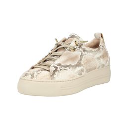 Paul Green Damen Sneaker "Paul Green Sneaker Leder", Gr. 40, beige, Leder, Schuhe