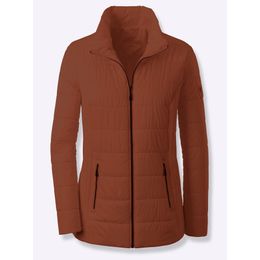 Casual Looks Damen Steppjacke, braun, Gr. 40, unifarben, 100% Polyester, Jacken