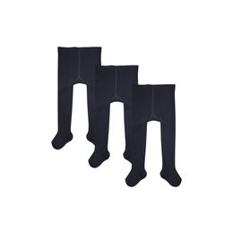 Camano Jungen Strumpfhose "3er Pack", Gr. 74, blau, 75% Baumwolle, 22% Polyamid, 3% Elasthan, Strumpfhosen