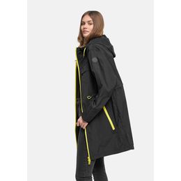 Marikoo Damen Outdoorjacke "Tr&uuml;ffelbonbon"schwarz, Gr. L, Obermaterial: 100% Polyester. Kapuze: 62% Polyester, 33% Baumwolle, 5% Elasthan.