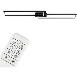 Briloner Leuchten LED Deckenleuchte &raquo;3145015 FRAME&laquo; LED-Board Kaltwei&szlig; Neutralwei&szlig; Tageslichtwei&szlig; Warmwei&szlig; Deckenlampe, 110x24,8x7,8cm, Schwarz, 40W, Wohnzimmer, 