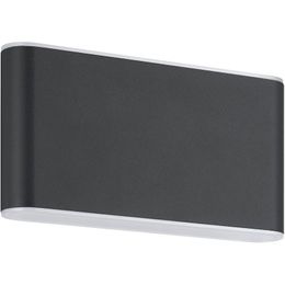 Eglo Wandleuchte &raquo;Grutti Wandlampe, Au&szlig;enlampe, Wand Au&szlig;enbeleuchtung, Aluminium, IP65&laquo; LED-Modul 1 Stk. Kaltwei&szlig; Neutralwei&szlig; Warmwei&szlig; Wand-/