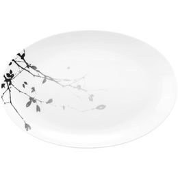 Seltmann Weiden Servierplatte &raquo;Liberty&laquo; Platte oval wei&szlig; Porzellan B/H/L: 21,1cm x 2,9cm x 31,3cm