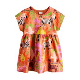 next Kleid M&auml;dchen Gr&ouml;&szlig;e 74 hellbeige / limette / orange / schwarz