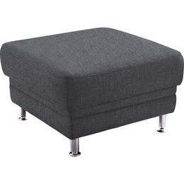 3C Carina Polsterhocker &raquo;Korfu&laquo; passend zur "Korfu"-Serie, Easy Care-Stoff: Reinigung mit Wasser grau Chenille Easy care (100% Polyester);Struktur (
