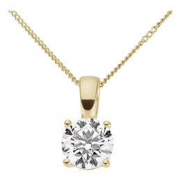 Firetti Damen Kettenanh&auml;nger &raquo;Schmuck Geschenk Gold 333 Halsschmuck Anh&auml;nger Solit&auml;r Lab Grown&laquo; mit Brillant 1,25 VS = sehr kleine Einschl&uuml;sse, 