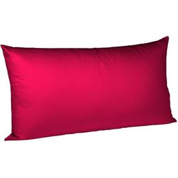 Fleuresse Kissenbezug &raquo;Colours Mako Satin, 100% Baumwolle, mit Rei&szlig;verschluss&laquo; Mako Satin, gl&auml;nzend, glatt, Premium Qualit&auml;t rot Mako-Satin, Mako-