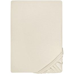 Biberna Spannbettlaken &raquo;Conny&laquo; hochwertiges Jersey-Elasthan geeignet f&uuml;r Wasser- und Boxspringbetten grau Jersey-Elasthan, Obermaterial: 95% Baumwolle, 5% 