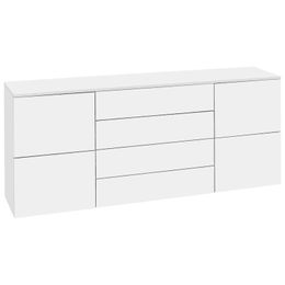 borchardt M&ouml;bel borchardt M&ouml;bel Sideboard &raquo;Rova, Kommode Breite 166 cm&laquo; Mit praktischer Push-to-open-Funktion, 4 T&uuml;ren und 4 Schubk&auml;sten wei&szlig; Holzwerkstoff B/H/T: 
