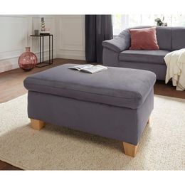 Sit & More sit&more Hocker &raquo;Santo&laquo; grau Luxus-Microfaser ALTARA NUBUCK (100% Polyester);Struktur (100% Polyester);Struktur weich (92% Polyester, 8% Nylon) B/H/T: