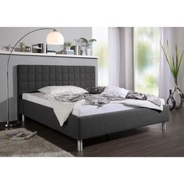 Maintal Polsterbett &raquo;Eterna&laquo; Bettseiten zerlegt, ohne Bettkasten grau Liegefl&auml;che L&auml;nge B: 200cm x 200cm, Struktur (100% Polyester) ohne Lattenrost/ohne 